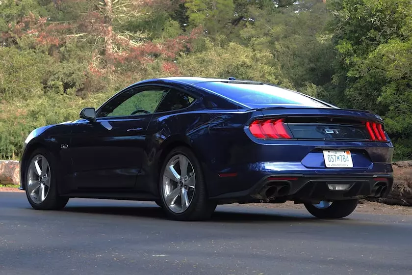 2018-2022 Ford Mustang GT Coupe Rear Angle View