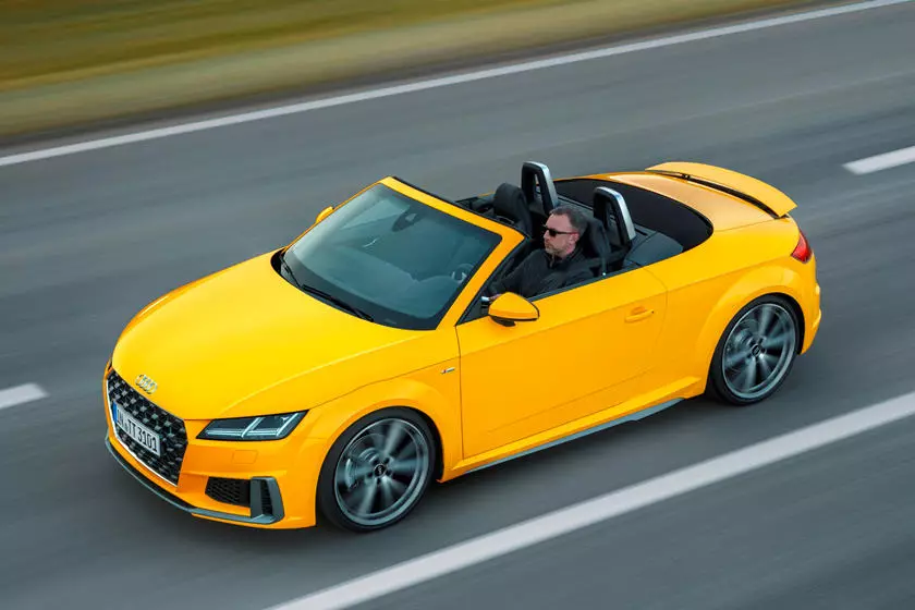 2019-2020 Audi TT Roadster Top View Driving