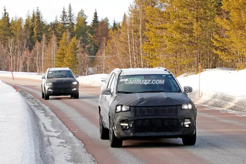 Jeep's Nije Sân-Seater SUV Spotted Testing Yn Sweden 38901_10