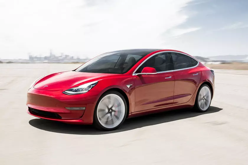 2017-2020 Tesla Model 3 Front View Driving