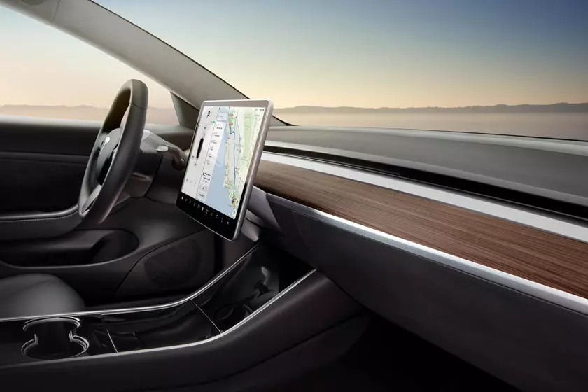 Revestimento interior de madeira Tesla Model 3 2017-2020