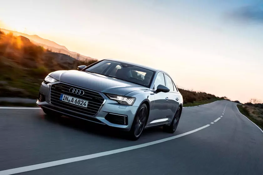 2019-2021 Audi A6 Front View Driving