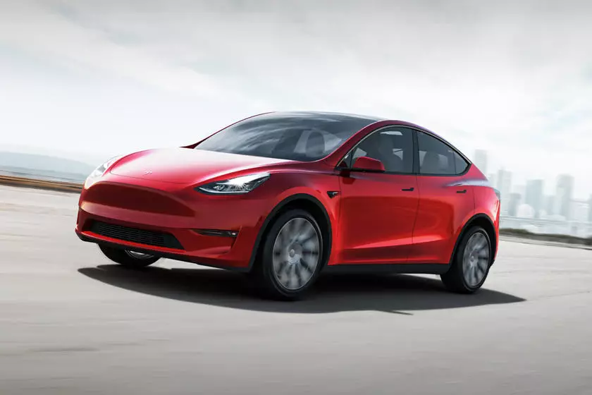 2020 Tesla 모델 Y 전면 보기