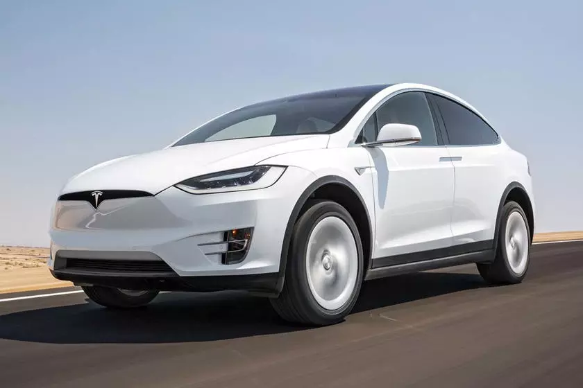 2016-2020 Tesla Model X Front View Driving
