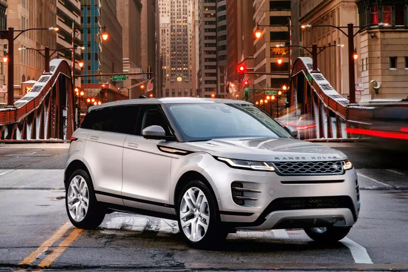 2020–2021 m. „Land Rover Range Rover Evoque“ vaizdas iš priekio