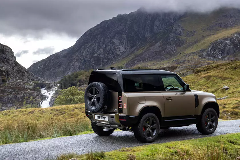 2020-2022 Land Rover Defender Aft View