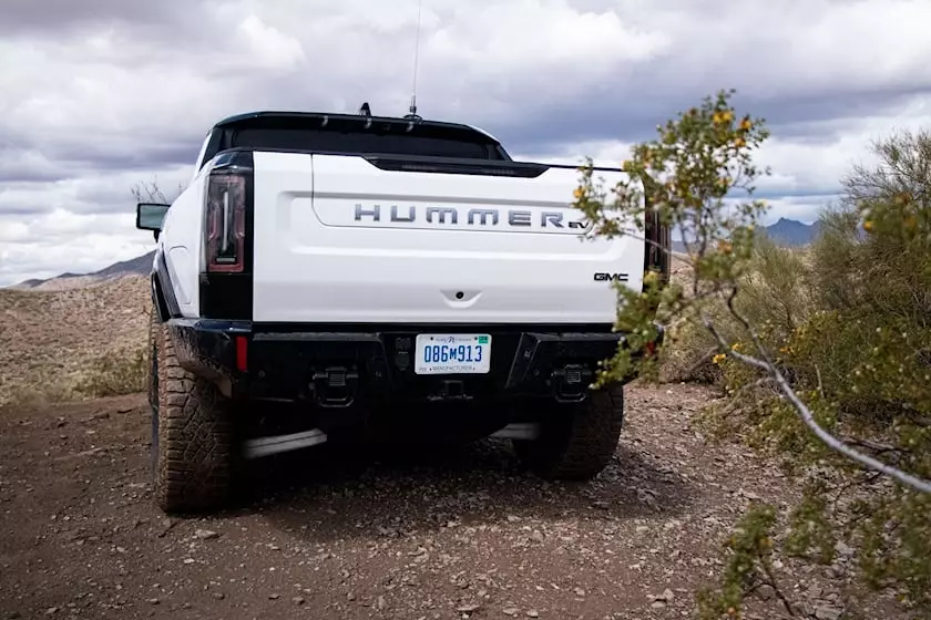 2022 GMC Hummer Rear View