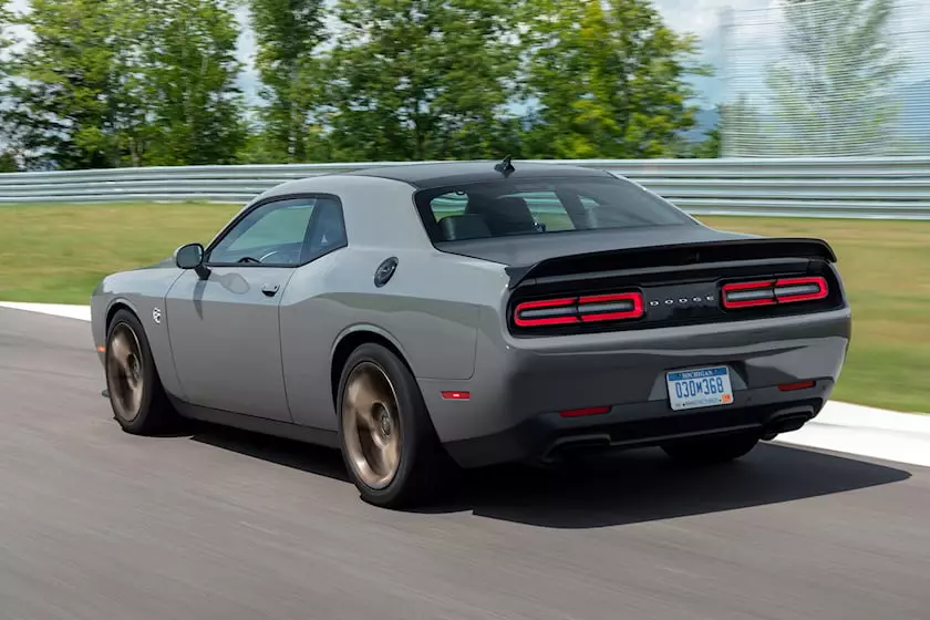 2019-2022 Dodge Challenger SRT Hellcat Rear View Driving