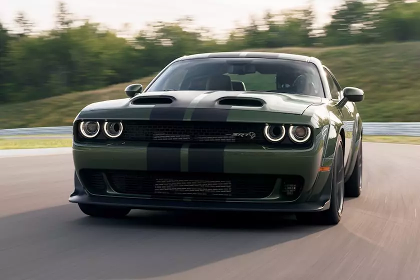 2019-2022 Dodge Challenger SRT Hellcat Front View Driving