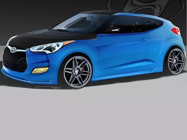 Көрсетілген: SEMA үшін PM Lifestyle Hyundai Veloster 42542_1