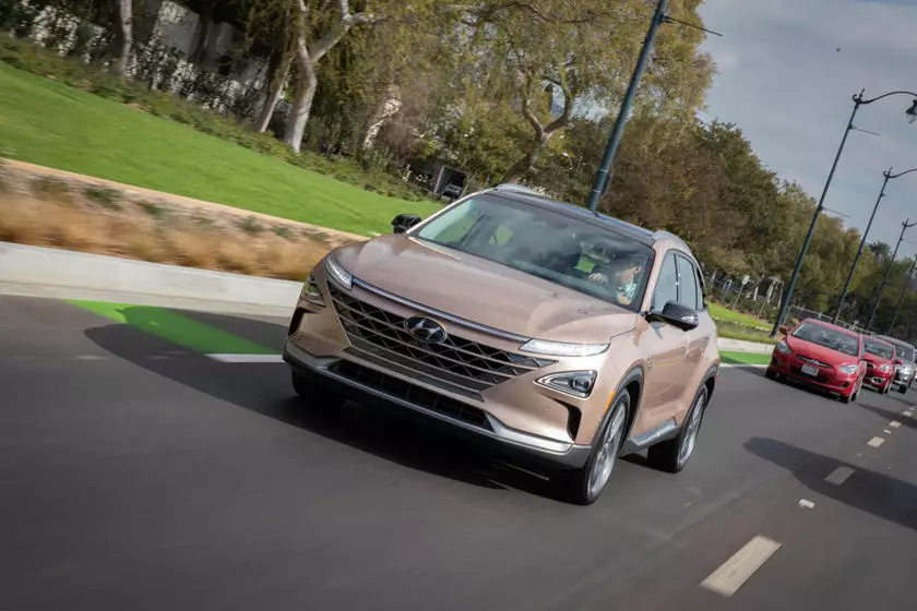 2019-2021 Hyundai Nexo Fuel Cell Front View in Motion
