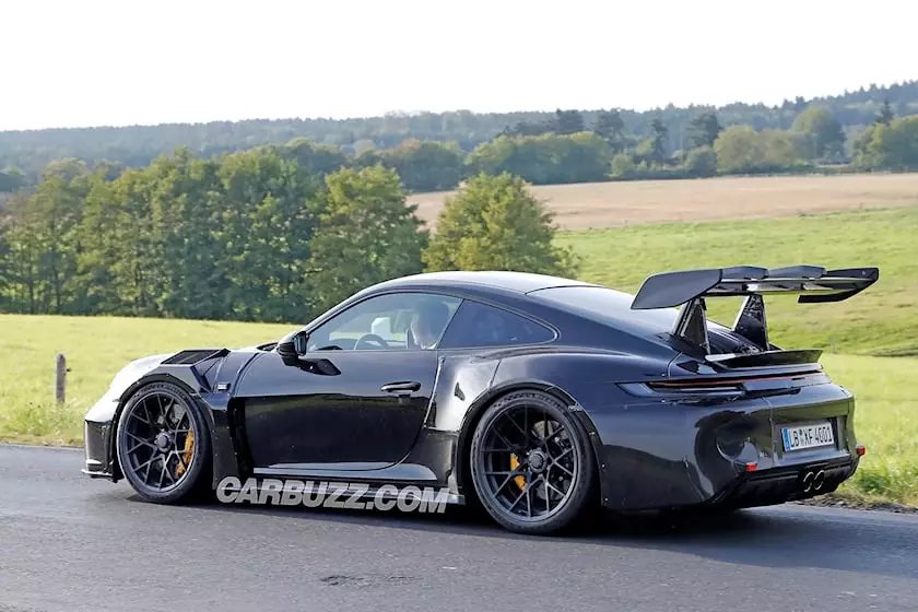 Жаңа Porsche GT3 RS Нюрбургрингте соққыға жығылғанын қараңыз 43616_11