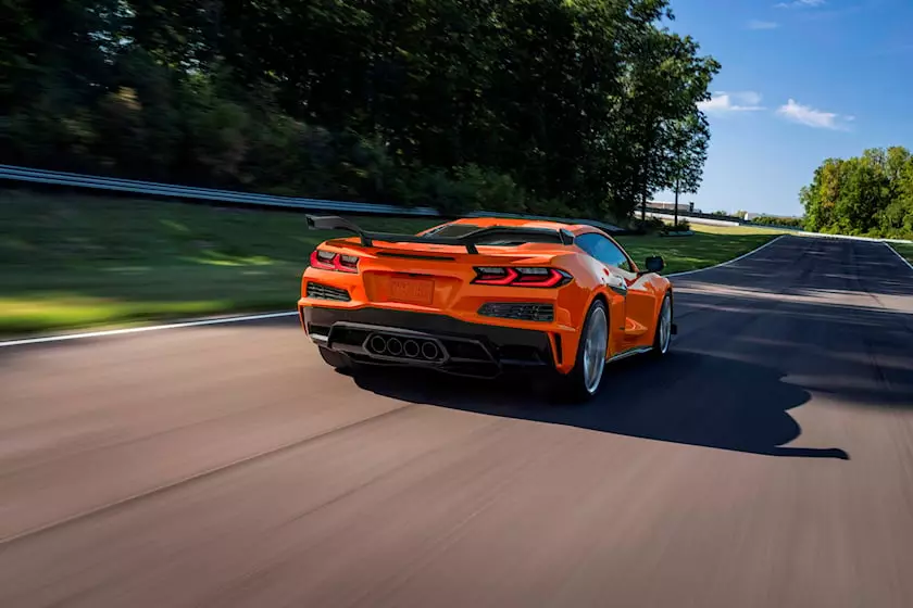 2023 Chevrolet Corvette Z06 Coupe Driving Back View