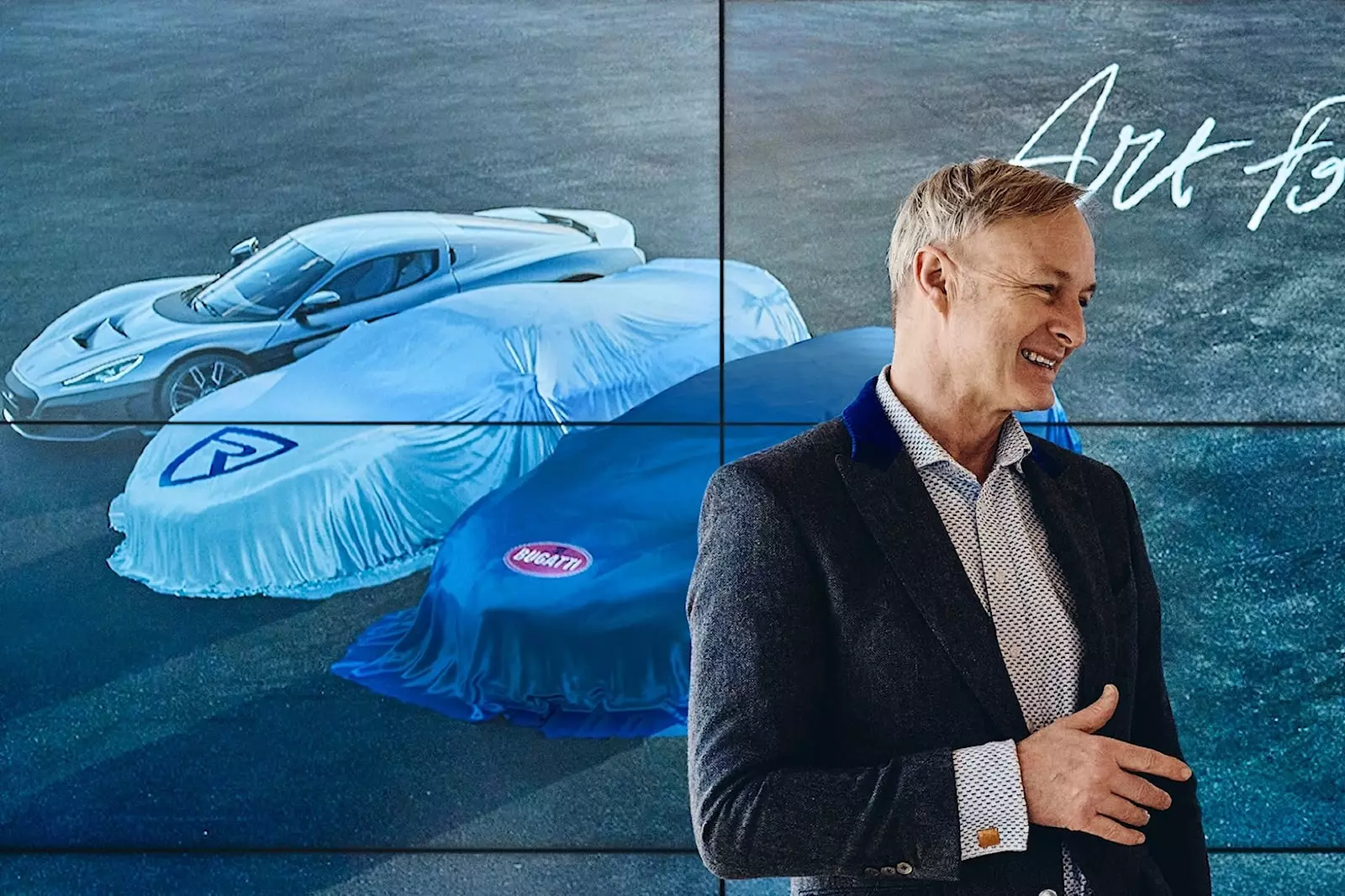 Stríðni: Næsta kynslóð Bugatti Rimac hábíla falin í sjónmáli