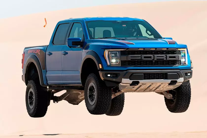 2021-2022 Ford F-150 Raptor Front View Driving