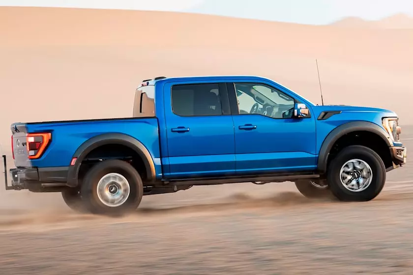 2021-2022 Ford F-150 Raptor Side Angle Driving
