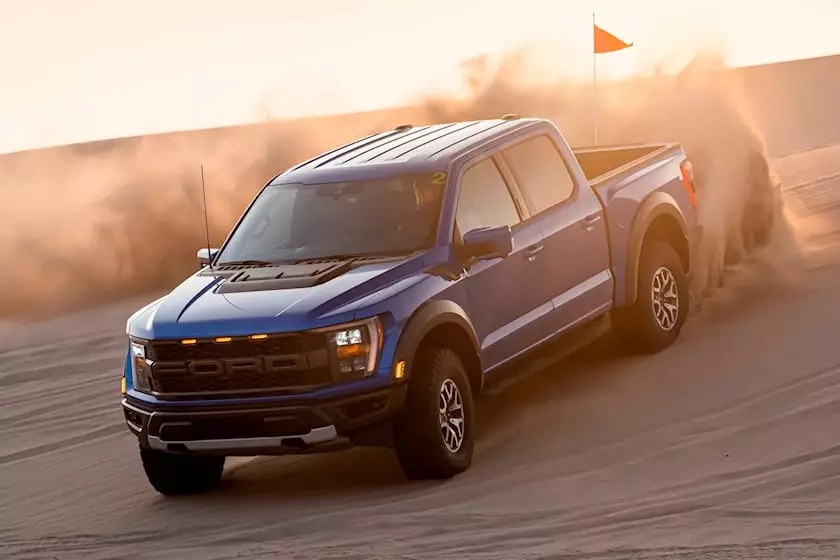 2021-2022 Ford F-150 Raptor Driving Front angle