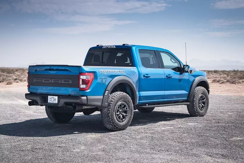 2021-2022 Ford F-150 Raptor Rear Angle View