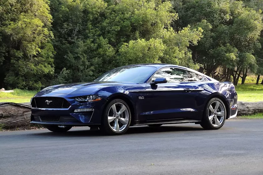 2018-2022 Ford Mustang GT Coupe Front Angle View