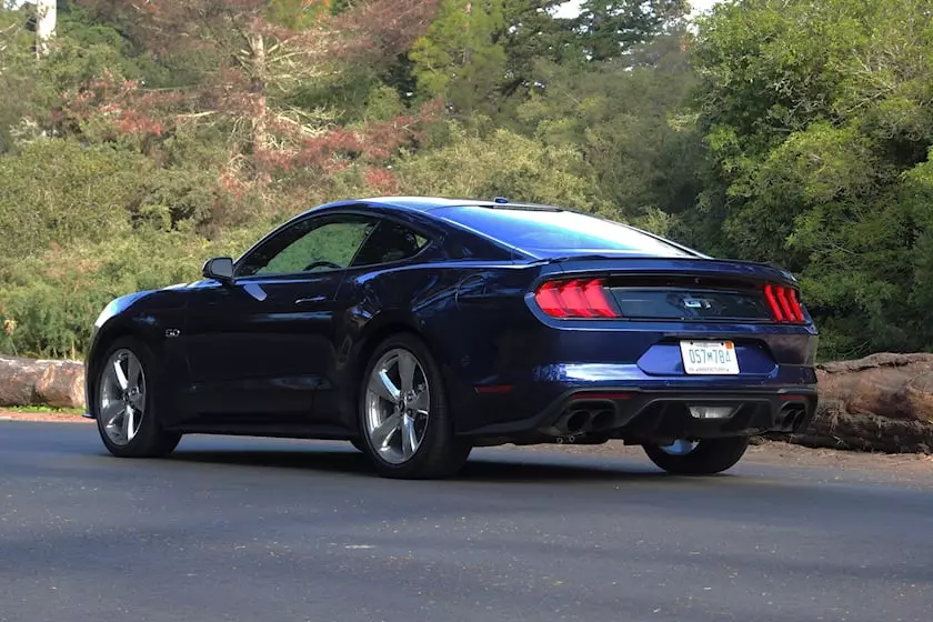 2018-2022 Ford Mustang GT Coupe Rear Angle View