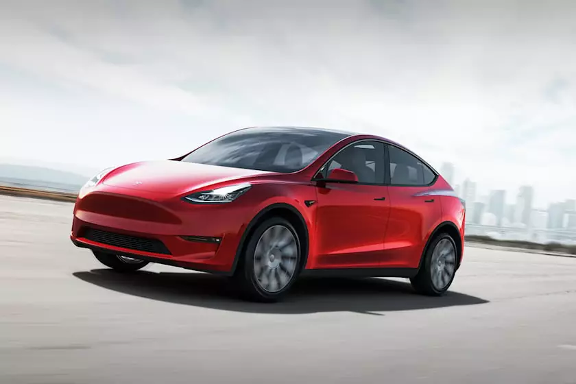 Angle avant de conduite Tesla Model Y 2020-2022