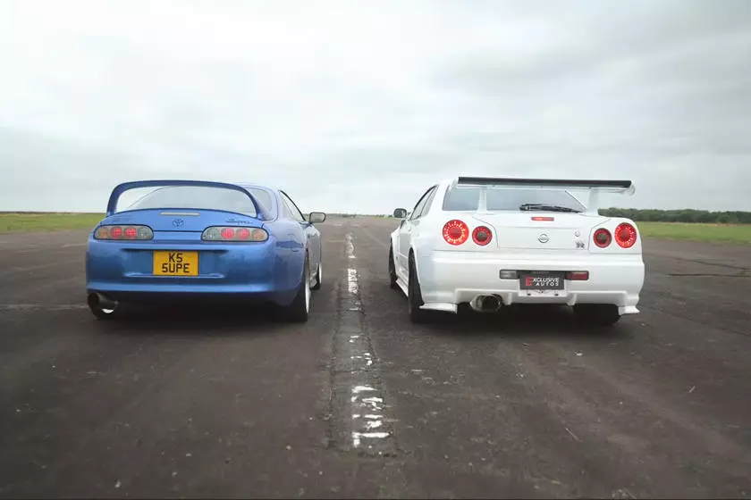 JDM Drag Race: Toyota Supra z 900 KM vs. Nissan GT-R z 800 KM 46351_1