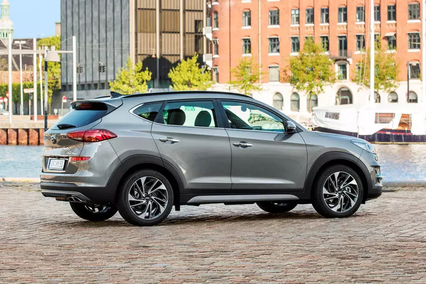 Vedere laterală Hyundai Tucson 2019-2020