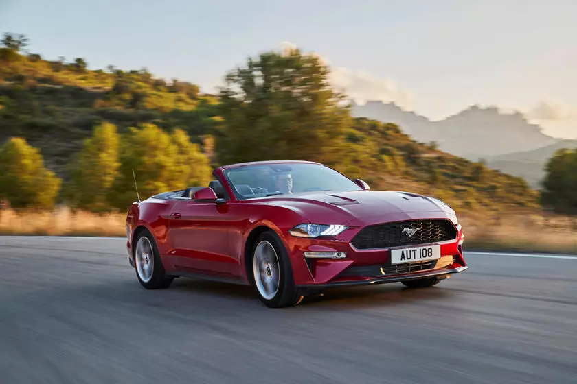 2018-2020 Ford Mustang Convertible Front View Driving