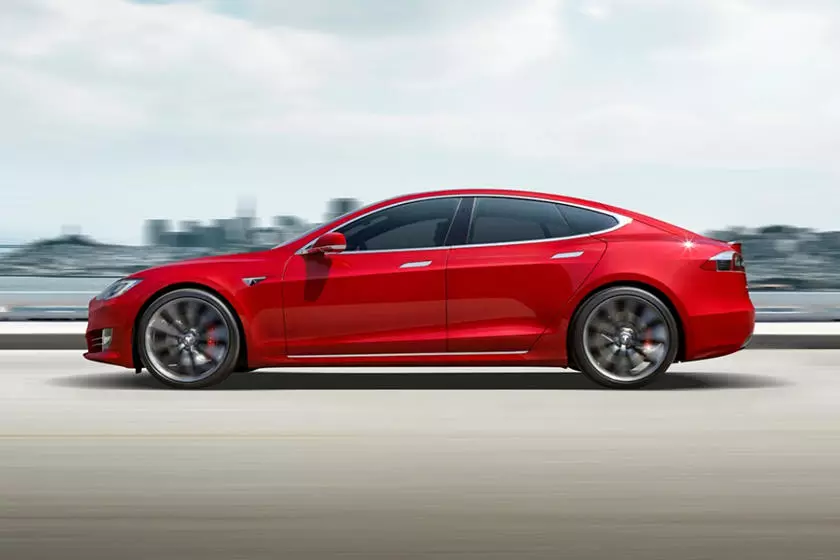 2017-2020 Tesla Model S P100D Kjøring fra siden