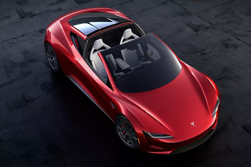 2022 Tesla Roadster Vista dall'alto