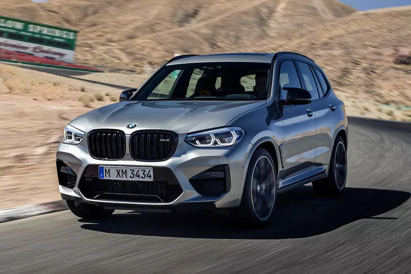 2020-2021 BMW X3 M Front View Driving