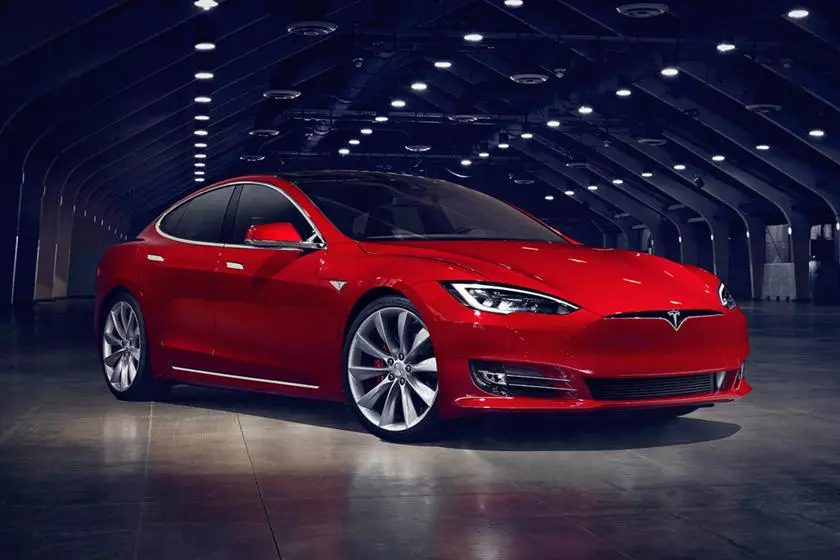 2017-2020 Tesla Model S P100D Front Angle View