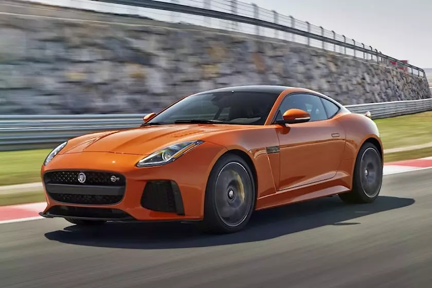 2017-2020 Jaguar F-Type SVR Coupe Front View Driving