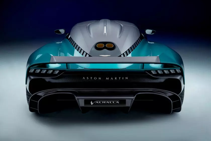 ទិដ្ឋភាពខាងក្រោយ Aston Martin Valhalla ឆ្នាំ 2023