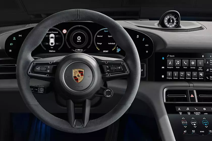 2020–2022 m. „Porsche Taycan 4S“ vairo valdikliai