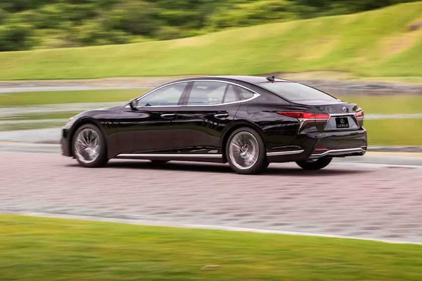 2021-2022 Lexus LS Hybrid Rear View Driving