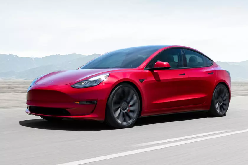 2017-2022 Tesla Model 3 Vedere frontală Conducere