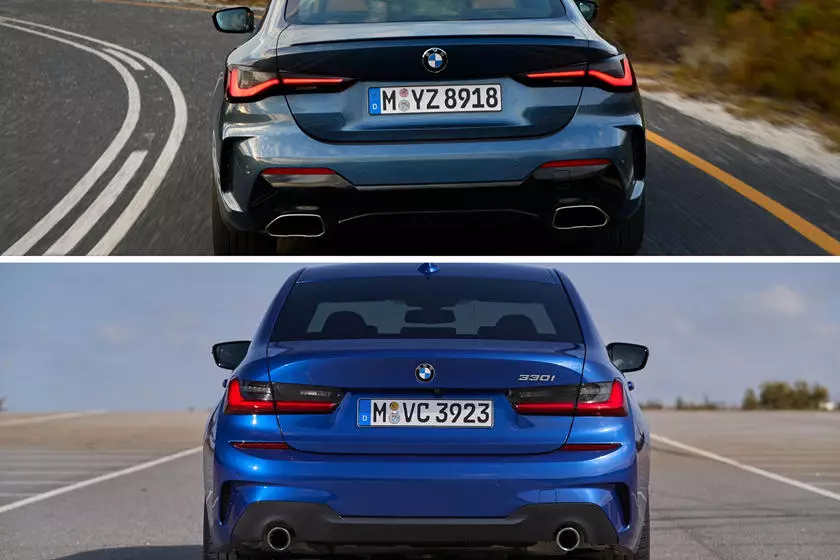 د سټایل پرتله کول: د 2020 BMW 3 لړۍ vs. د 2021 BMW 4 لړۍ 50564_10