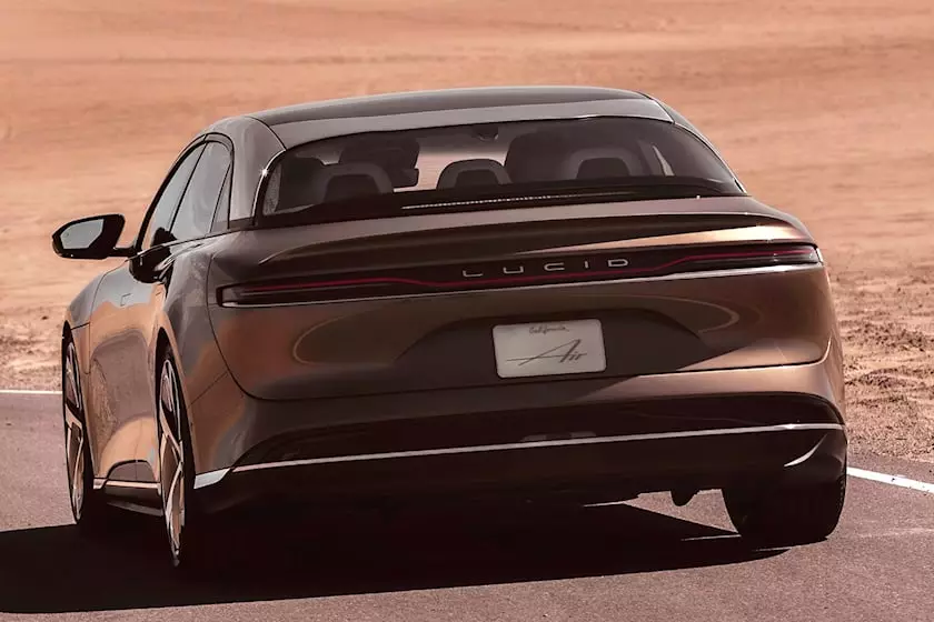 2021-2022 Lucid Air View sa Likod