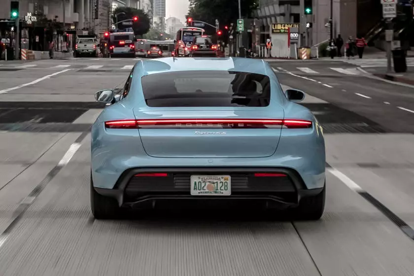 2020-2022 Porsche Taycan 4S Rear View