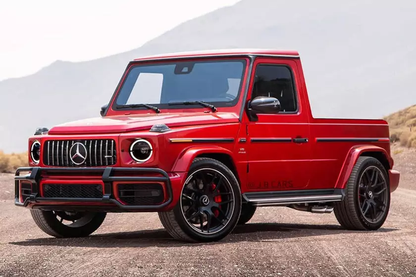 Mercedes G63 lítur fullkomlega út sem pallbíll með einum stýrishúsi 51740_1