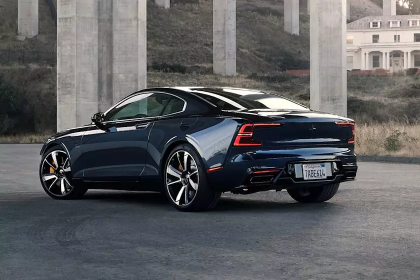 2020–2021 m. Polestar 1 vaizdas iš galinio kampo