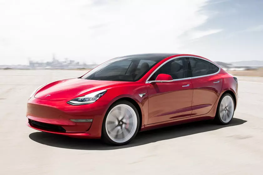 2017-2020 Tesla Model 3 Front View Driving