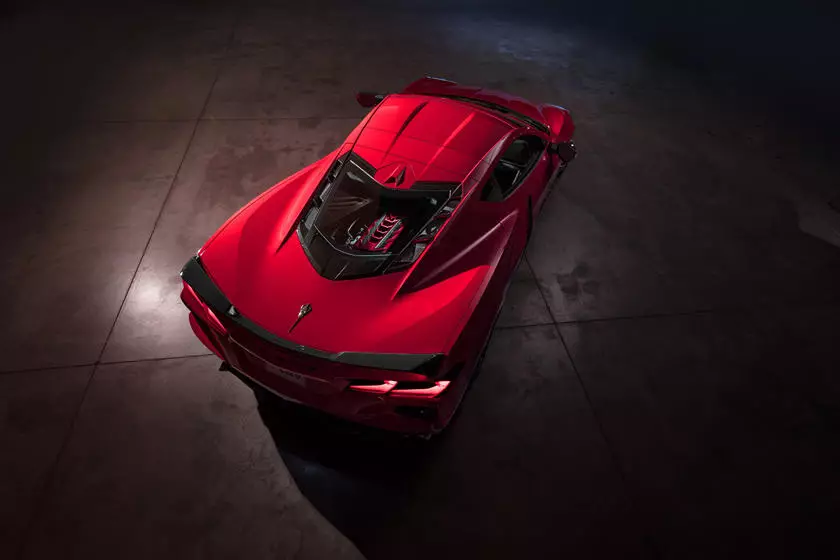 2020-2022 Chevrolet Corvette C8 ovanifrån
