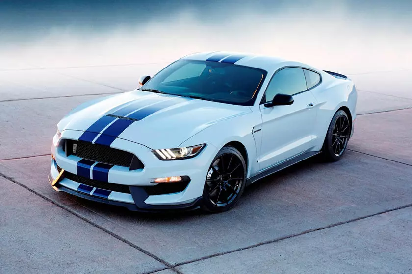 2016-2018 Ford Mustang Shelby Hareup Tilu Kuartal Kénca Sisi Témbongkeun