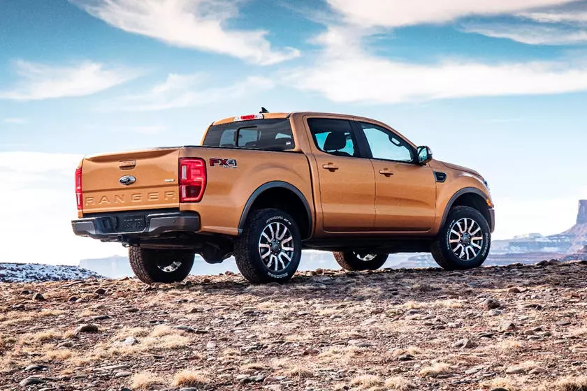 2020-2021 Ford Ranger Näkymä takaa