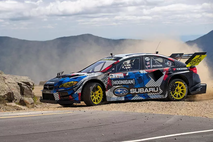 Buka irekhodi lika-Travis Pastrana 862-HP WRX STI Smash Mt. Washington Hillclimb Record 54831_1