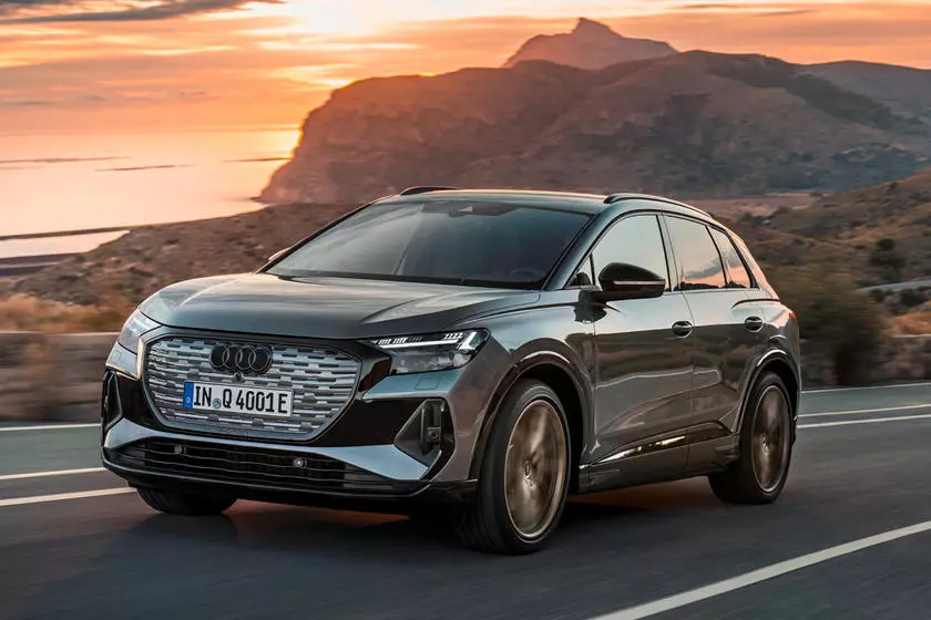 2022 Audi Q4 e-tron Front View Driving