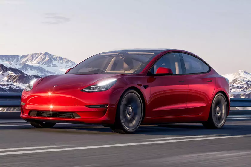 Góc lái phía trước của Tesla Model 3 2017-2021