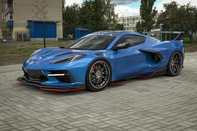 El nuevo kit de carrocería ancha le da al Corvette C8 Stingray un aspecto de superdeportivo 55356_10